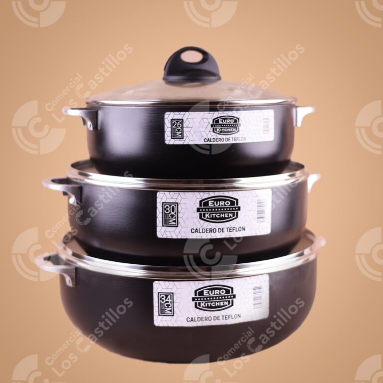 Set Caldero 3/1 Grande 26/30/34 Teflon | Envío RD + Retiro SD | Precio ...