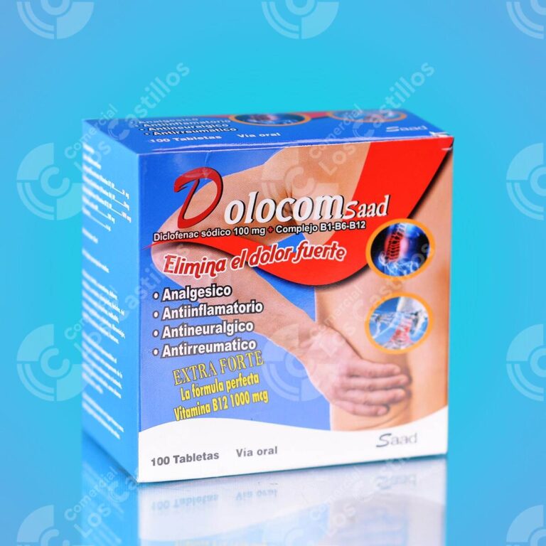 Dolocom Forte Azul 100uds | Envío RD + Retiro SD | Precio actualizado 2025