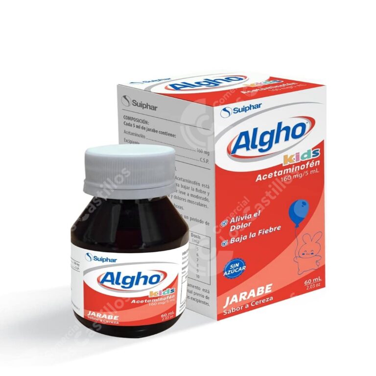 Algho Acetaminofen Jarabe - Alivio del Dolor y Fiebre (60ML) | Envío RD ...